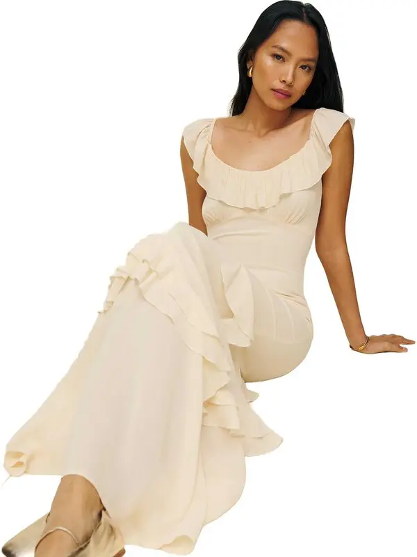 REFORMATION Tripoli Maxi Dress - Ivory