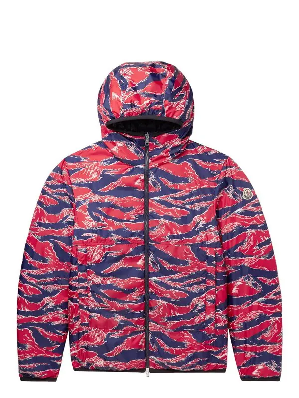 Moncler Bressay Reversible Hooded Down Jacket - Red