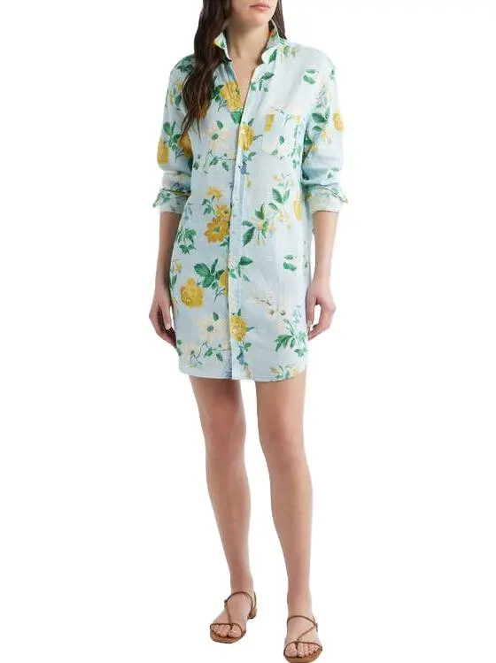 Frank & Eileen Mary Classic Long Sleeve Shirtdress - Summer Scatter
