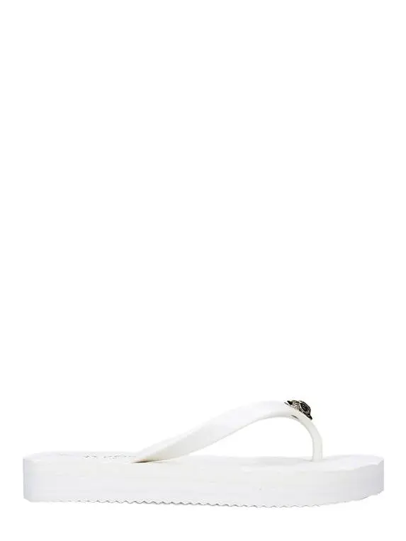 Kurt Geiger Kensington Q Two-post Rubber Flip Flops - Bone