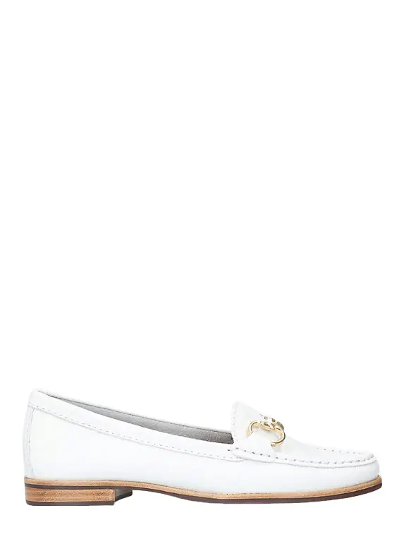 Carvela Horsebit-embellished Leather Loafers - White