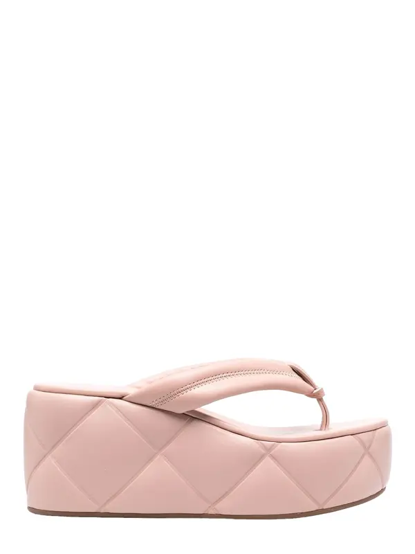 LE SILLA Quilted Platform Sandals - Pink