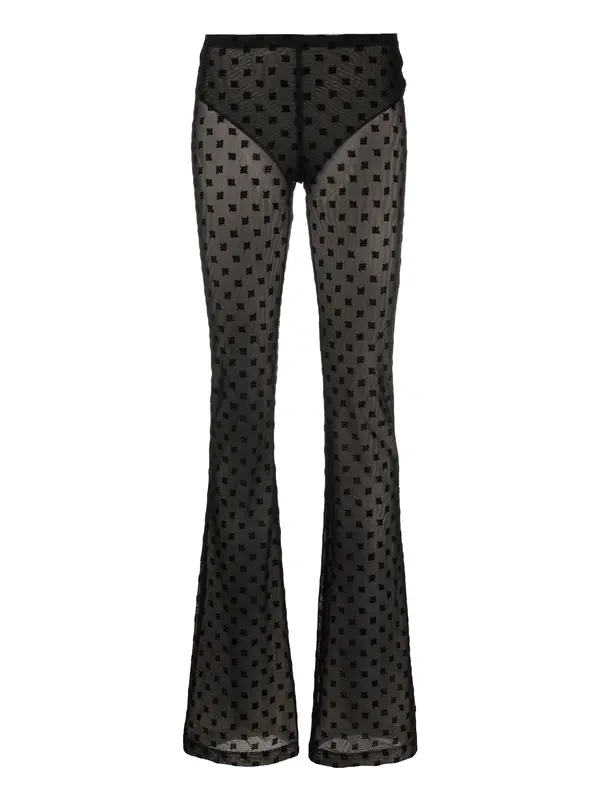 MISBHV Sheer Long Trousers - Black
