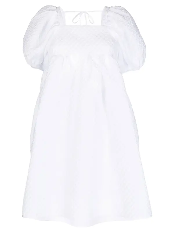 Cecilie Bahnsen Tilde Puff-sleeved Dress - White