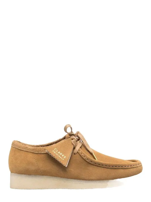 Clarks Lace-up Suede Shoes - Neutrals
