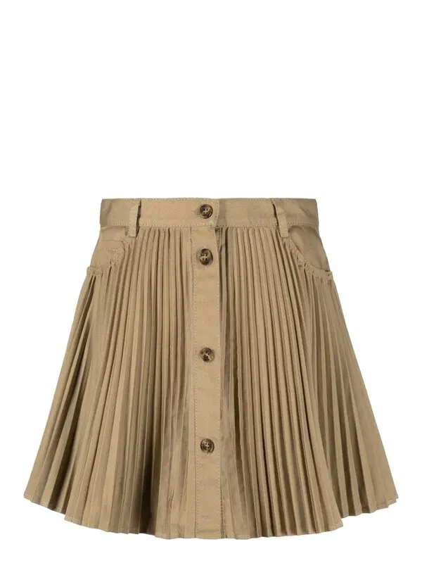 Red Valentino Pleated Mini Skirt - Brown