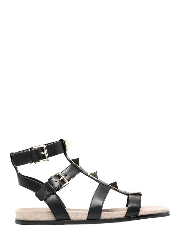 Michael Kors Studded Cage Sandals - Black