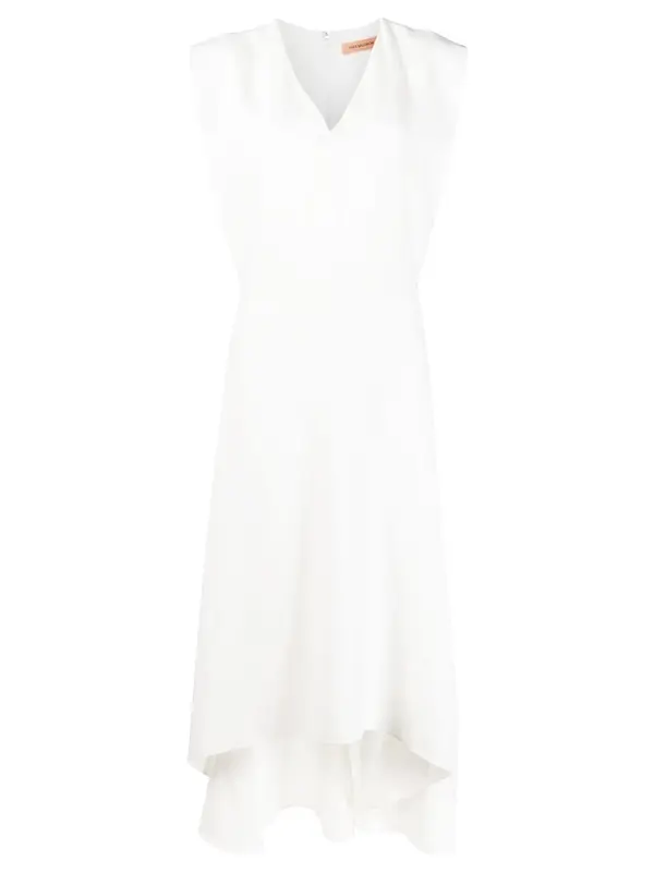 YVES SALOMON Sleeveless Midi Dress - White