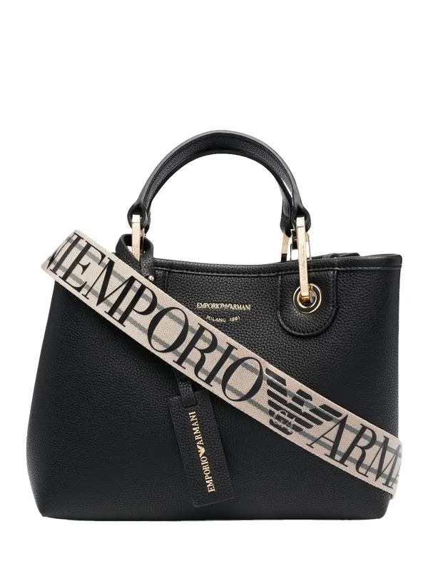 Emporio Armani Logo Tote Bag - Black