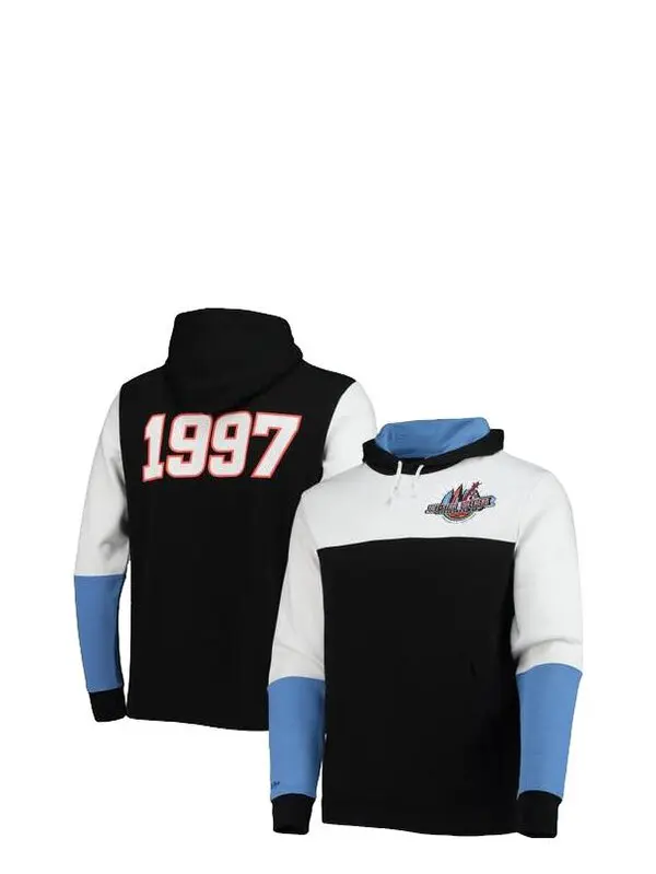 Mitchell & Ness 1997 All-star Game Colorblock Fusion Pullover Hoodie - Black
