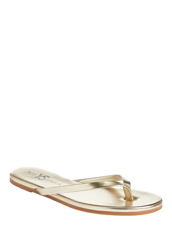 Yosi Samra Rivington Flip Flop - Gold