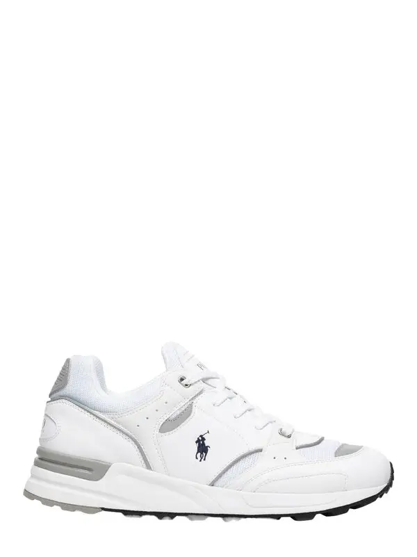 Polo Ralph Lauren Embroidered-pony Detail Sneakers - White