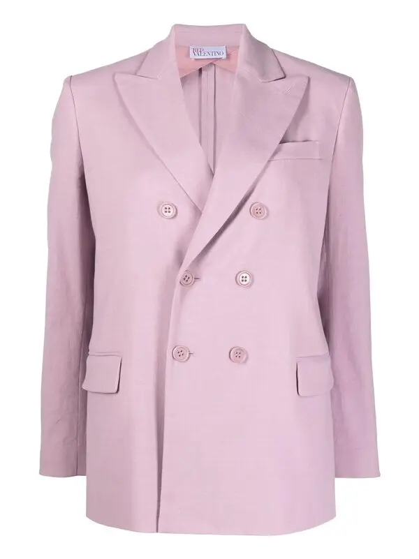 Red Valentino Peak-lapels Double-breasted Blazer - Pink