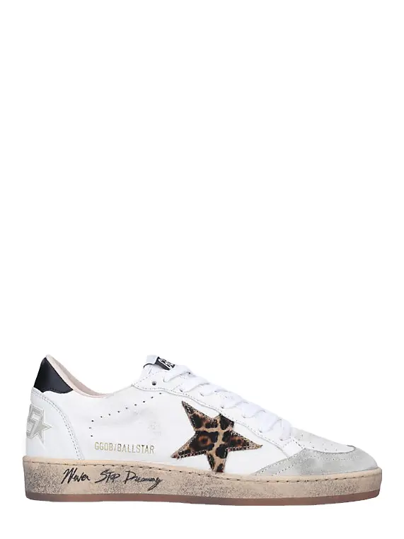GOLDEN GOOSE Ball Star 10920 Low-top Leather Trainers - White/oth