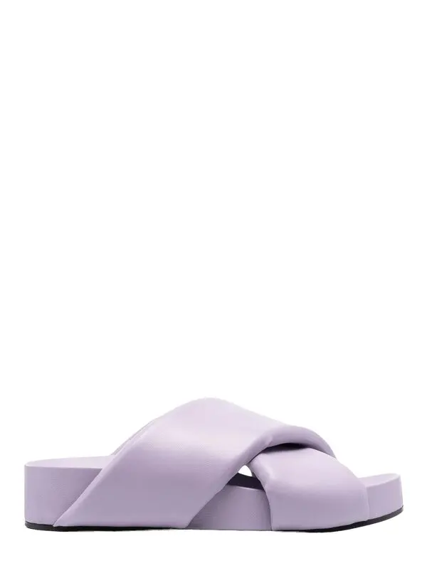 JIL SANDER Crossover-strap Slip-on Sandals - Purple