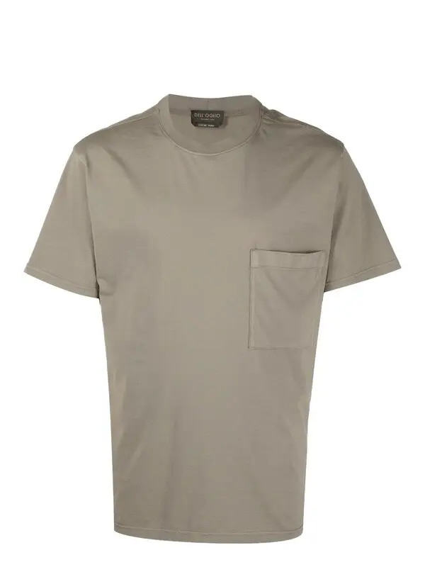 DELL'OGLIO Cotton Short-sleeve T-shirt - Green