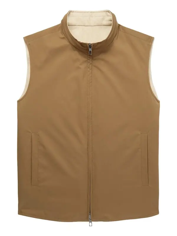 Loro Piana Marlin Reversible Gilet - Brown