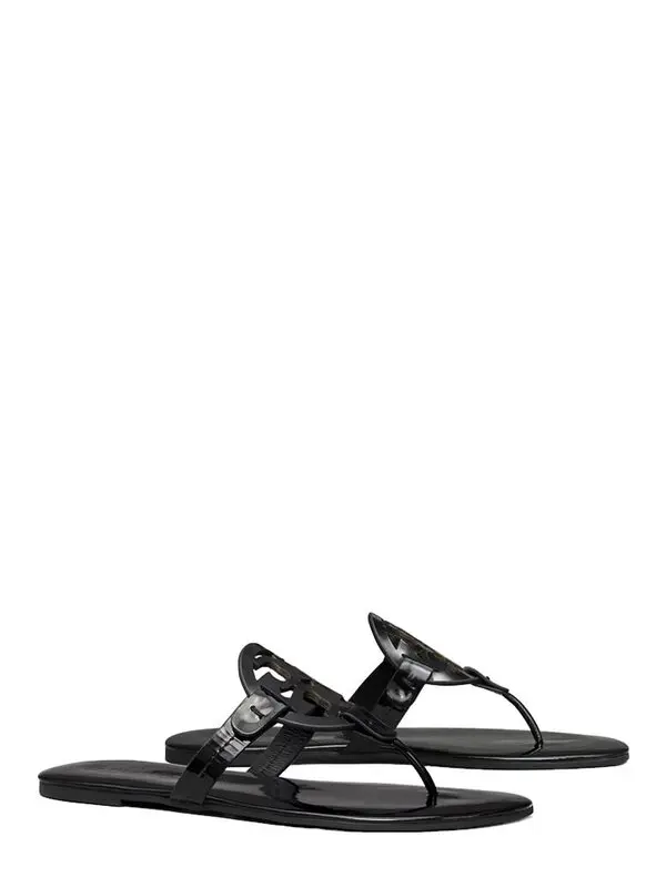 Tory Burch Miller Soft Patent Leather Sandal - Perfect Black/perfect Black