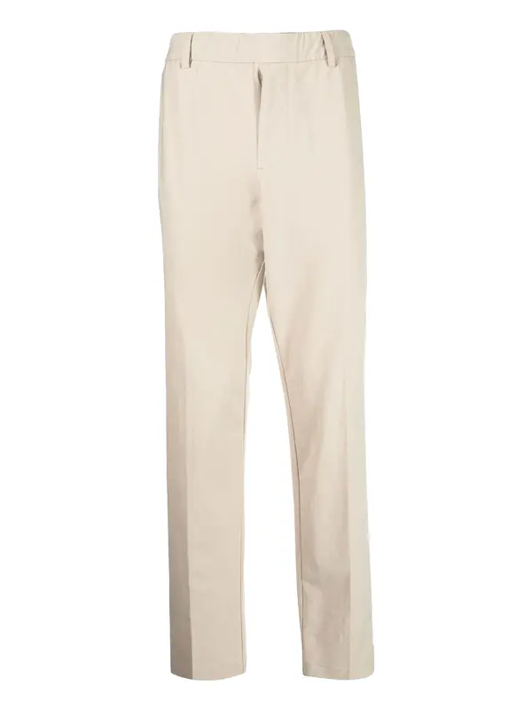 JAMES PERSE High-rise Straight-leg Trousers - Neutrals