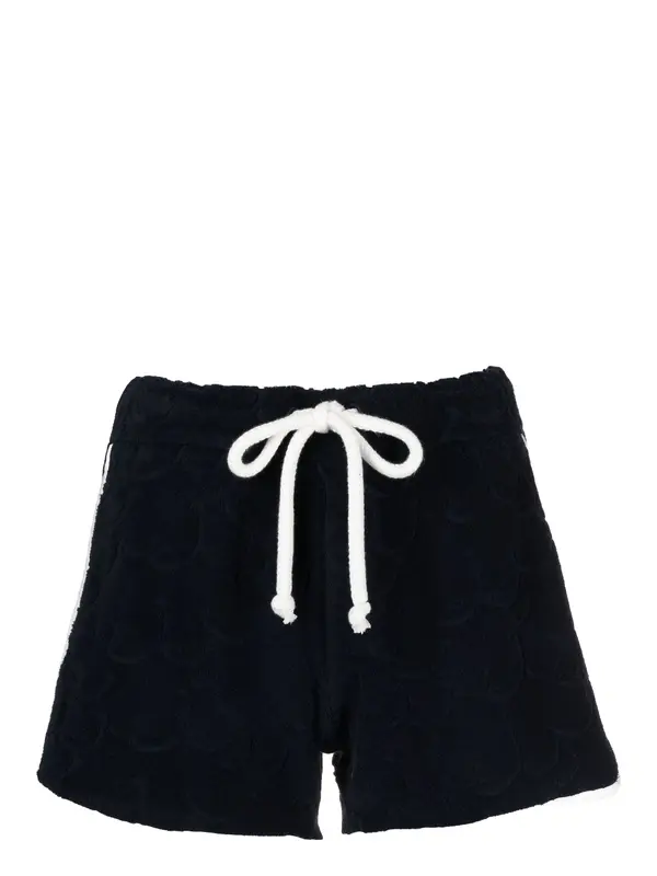 Jacob Cohen Logo-embossed Cotton Shorts - Blue