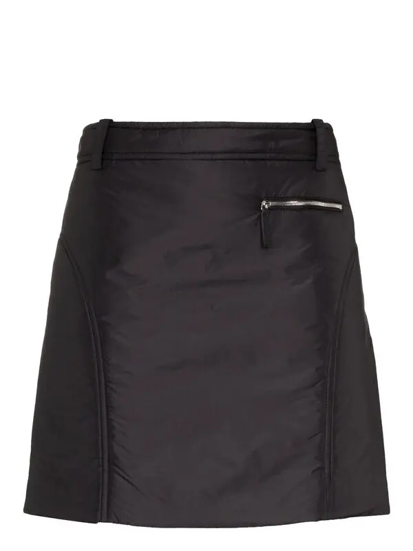 Khaite The Mitsi Padded Miniskirt - Black