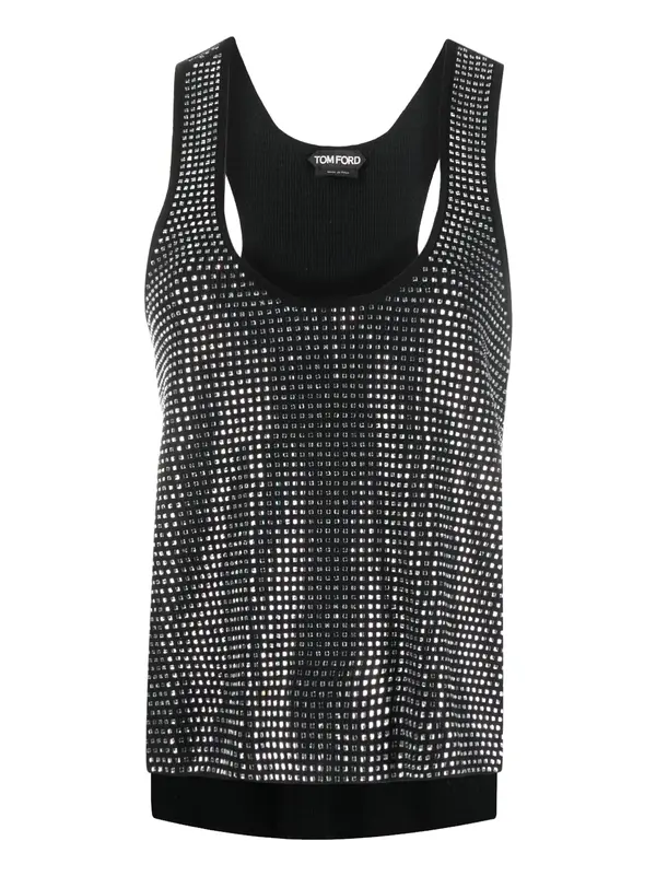 TOM FORD Mirrored Vest Top - Black