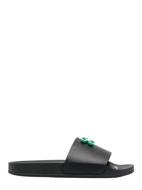 Off-White Meccano Slip-on Slides - Black