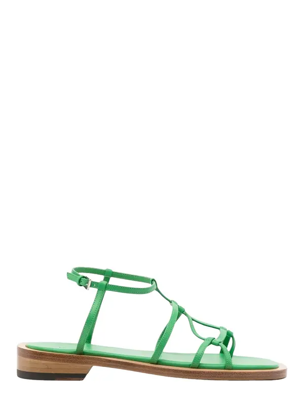 LOW CLASSIC Open-toe Heeled Sandals - Green