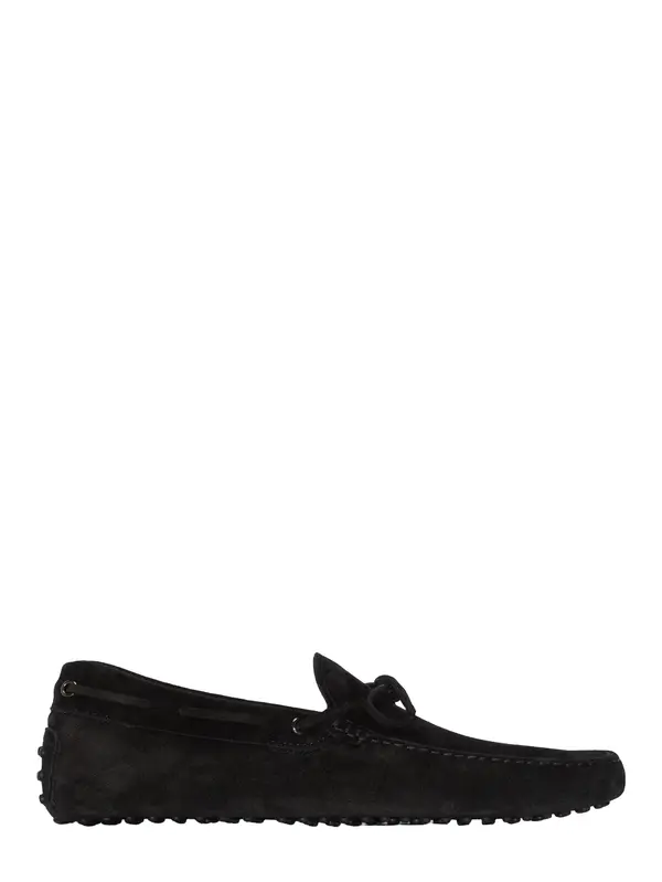 TOD'S Bow-detail Leather Loafers - Black