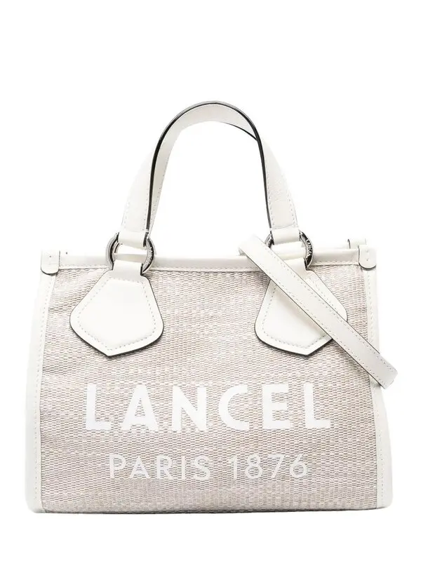 LANCEL Logo-print Tote Bag - Neutrals