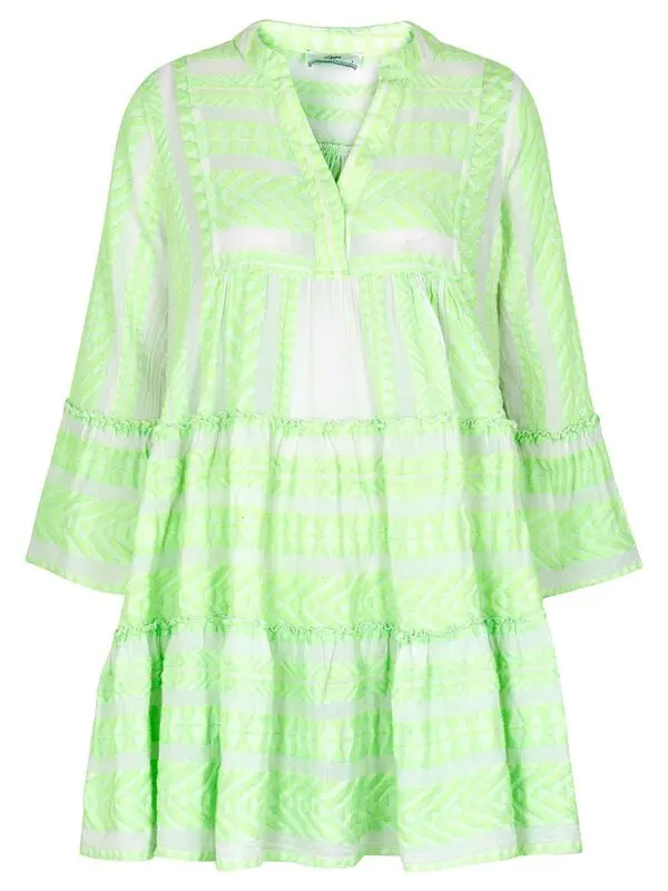 Devotion Ella Embroidered Mini Dress - Green