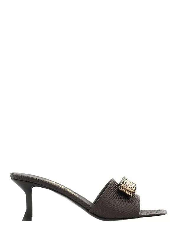 FERRAGAMO Vara Bow Slide - Black
