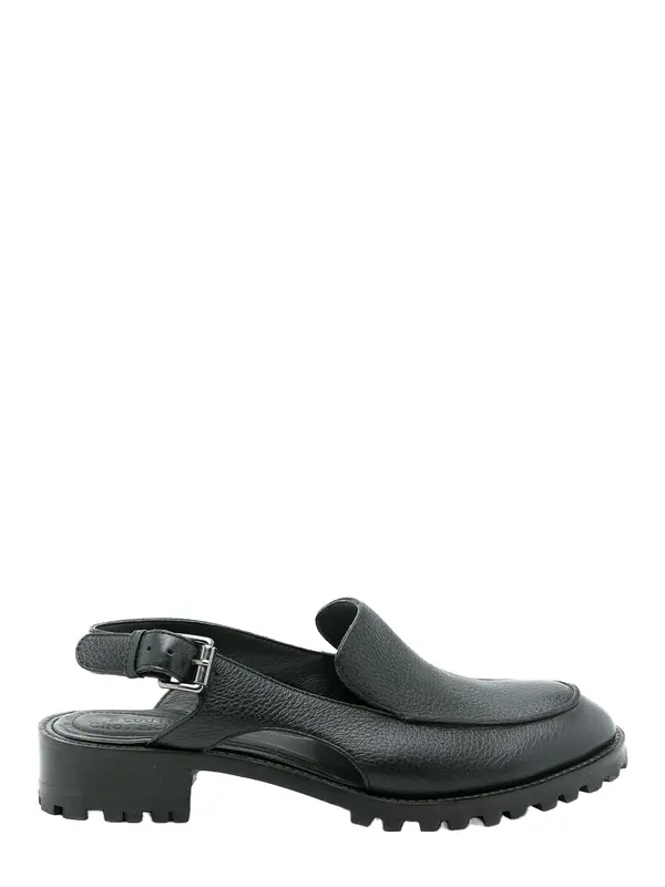 STUDIO CHOFAKIAN Buckle-fastening Leather Loafers - Black