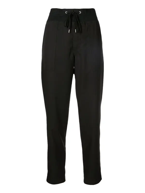JAMES PERSE Drawstring Tapered Trousers - Black