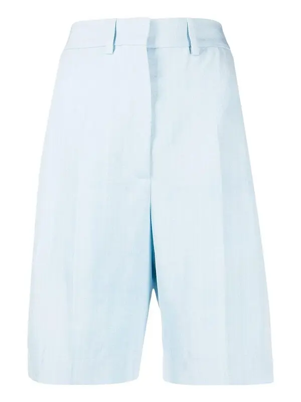 Casablanca Tailored High-waist Shorts - Blue