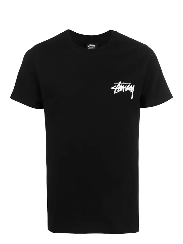 StÜssy Logo-print T-shirt - Black