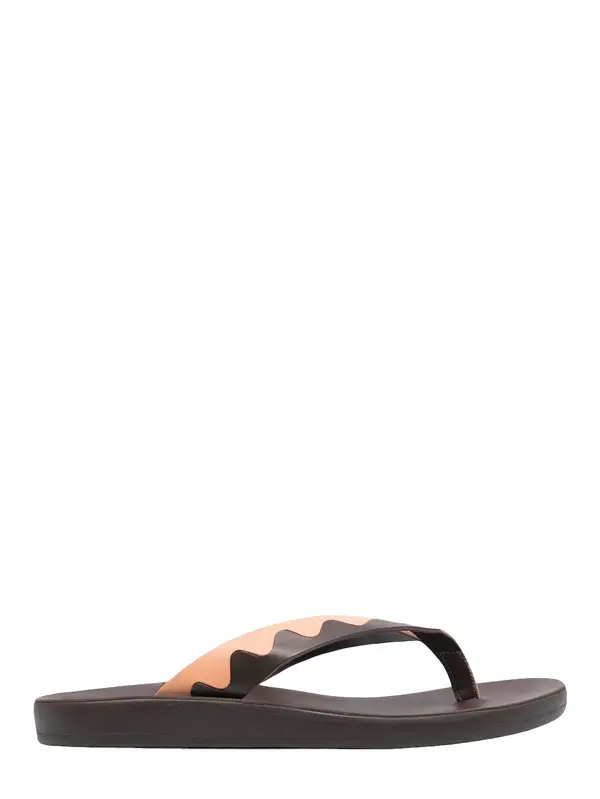 ANCIENT GREEK SANDALS Ammos Two-tone Flip-flops - Brown