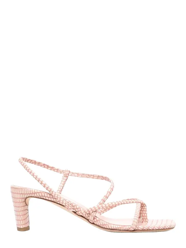 DEL CARLO Strappy 60mm Heel Sandals - Pink
