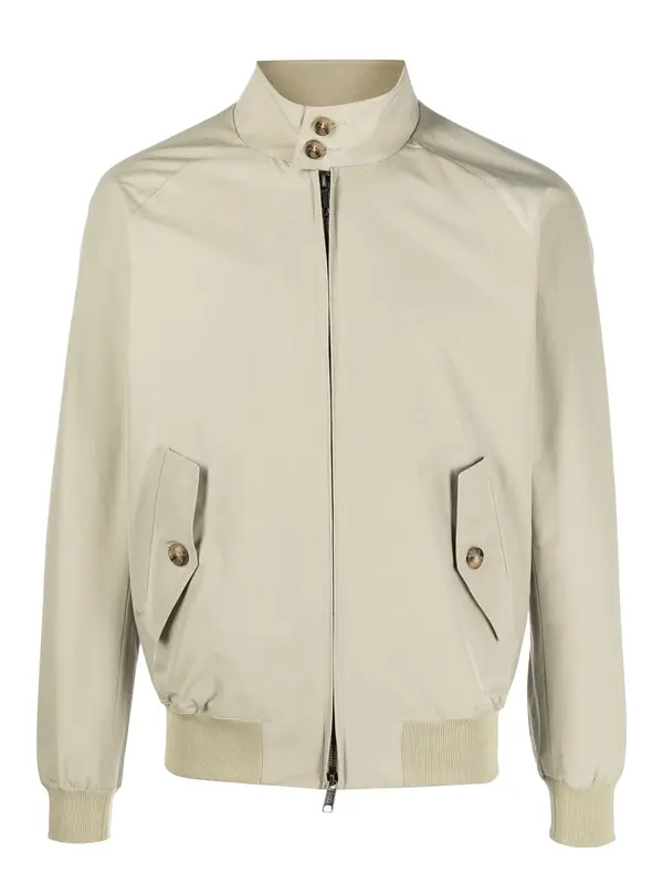 BARACUTA G9 Harrington Bomber Jacket - Neutrals