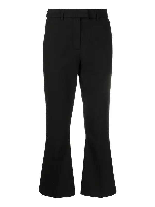 Jacob Cohen Flared Cropped Trousers - Black