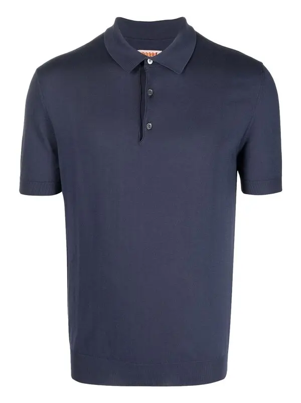 BARACUTA Short-sleeved Polo Shirt - Blue