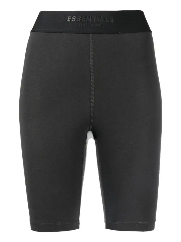 Fear Of God Logo Waistband Sport Shorts - Grey