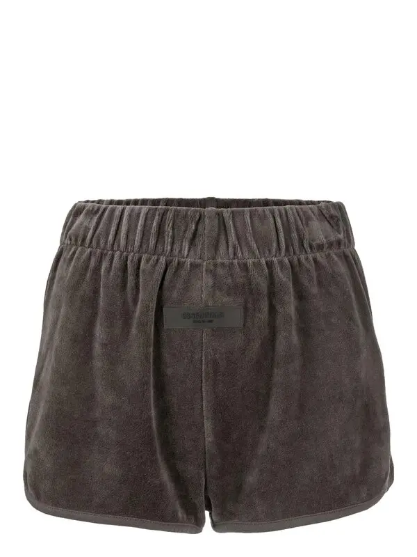 Fear Of God Velour Elasticated Shorts - Grey