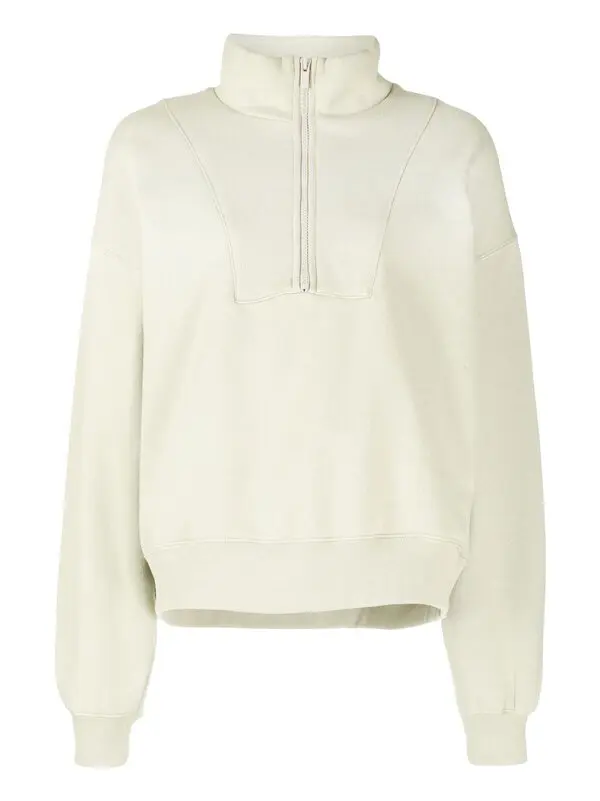 Fear Of God Zip-front Funnel Neck Jumper - Green