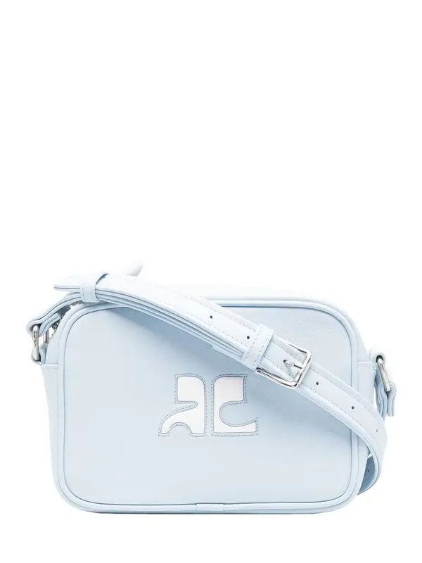 COURREGES Logo-patch Crossbody Bag - Blue