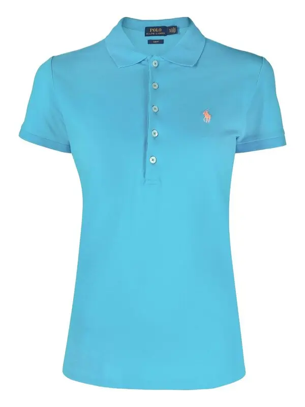 Polo Ralph Lauren Pony Logo-embroidered Polo Shirt - Blue
