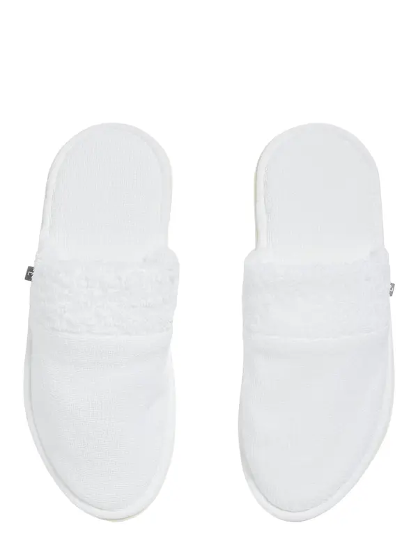 ABYSS & HABIDECOR Egyptian Cotton Christine Slippers - White