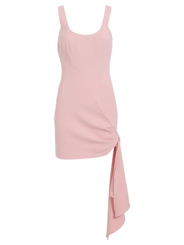 Cinq À Sept Sharon Knotted Mini Dress - Baby Pink