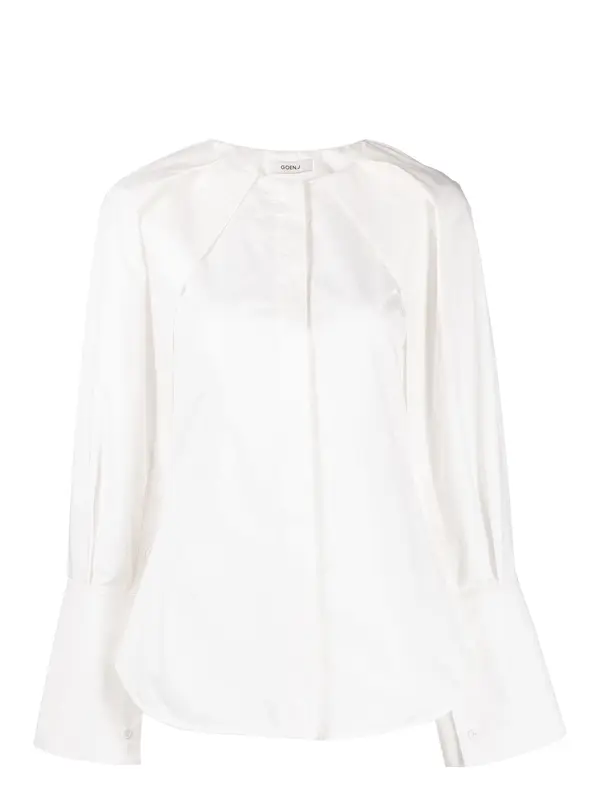 Goen.j Layered Cotton Blouse - White