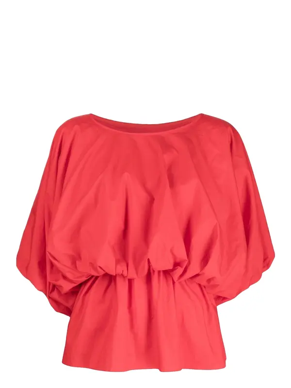 Goen.j Puff-sleeved Blouse - Red